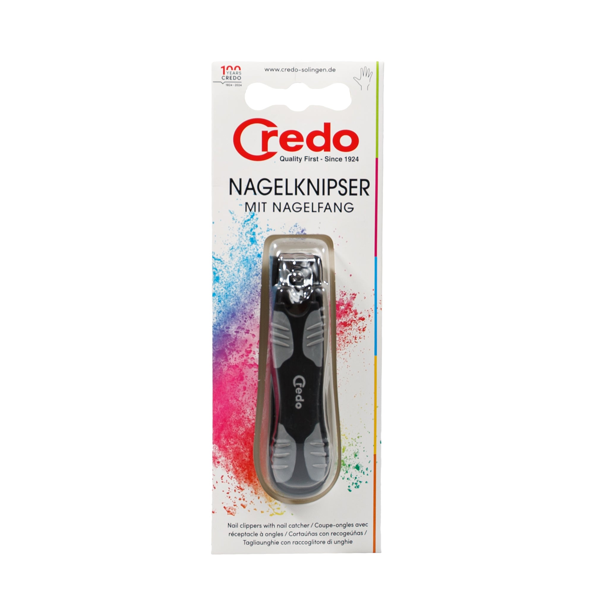 Credo Black Nail Clippers with Nail Catcher (1 piece) #10090530 ...