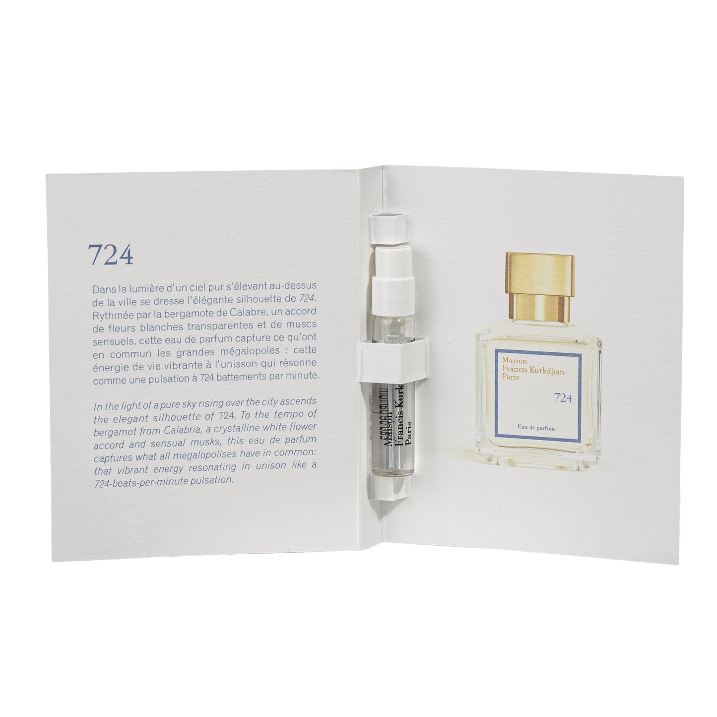 Maison Francis Kurkdjian Sample - 724 EDP (1 ml vial) – Smallflower