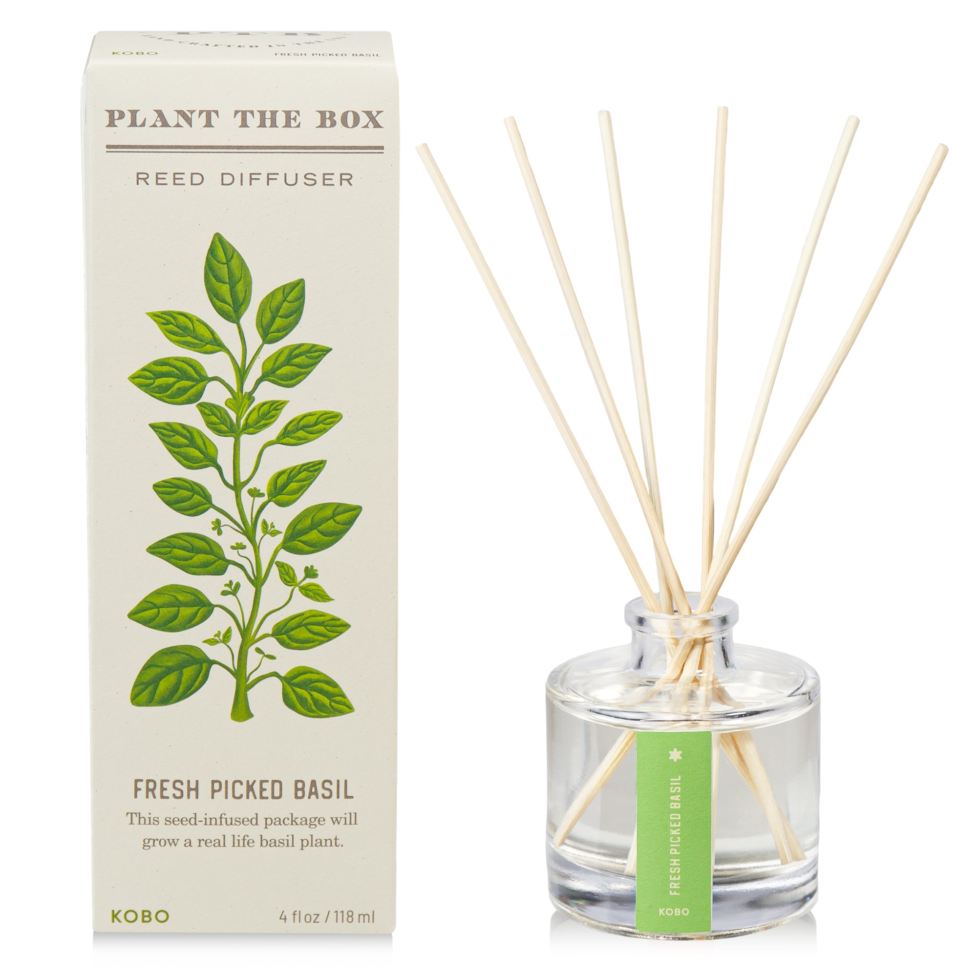 KOBO Fresh Picked Basil Plant the Box Diffuser (4 fl oz) #10091293 ...