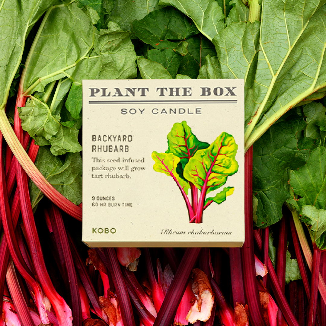 KOBO Plant the Box Backyard Rhubarb Candle (9 oz) #10091243 – Smallflower