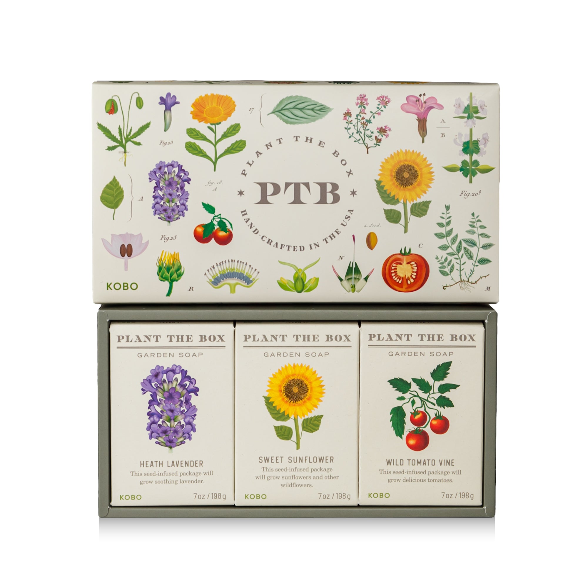 KOBO Plant the Box Bar Soap Gift Set (3 piece) #10090499 – Smallflower