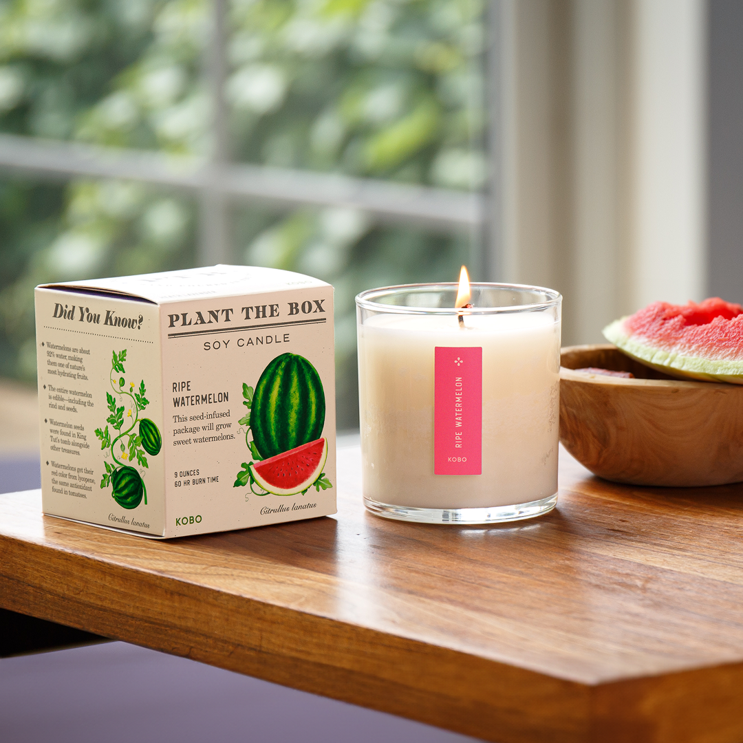 KOBO Plant the Box Ripe Watermelon Candle (9 oz) #10091244 – Smallflower