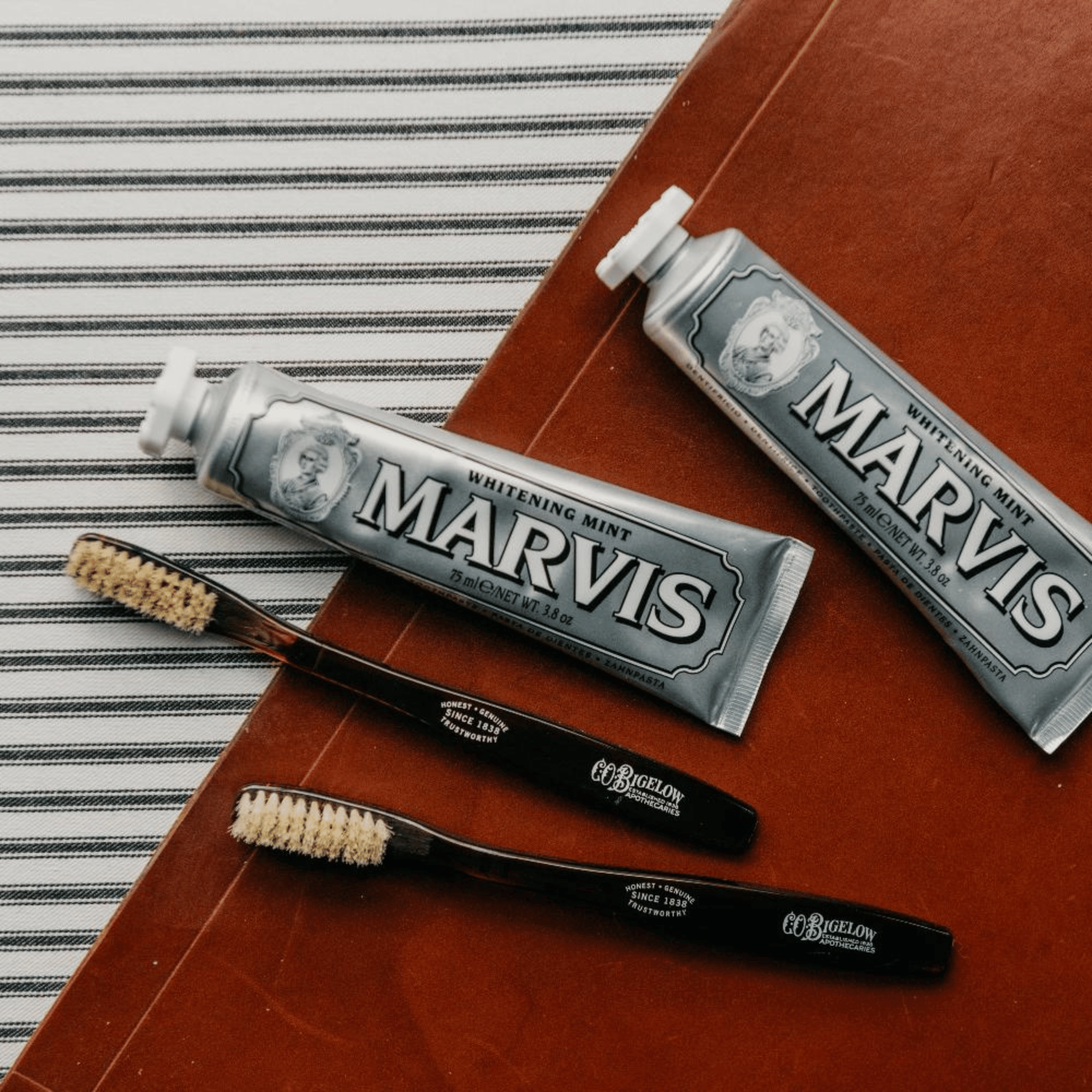C.O. Bigelow Natural Bristle Toothbrush - Soft Tortoise – Smallflower