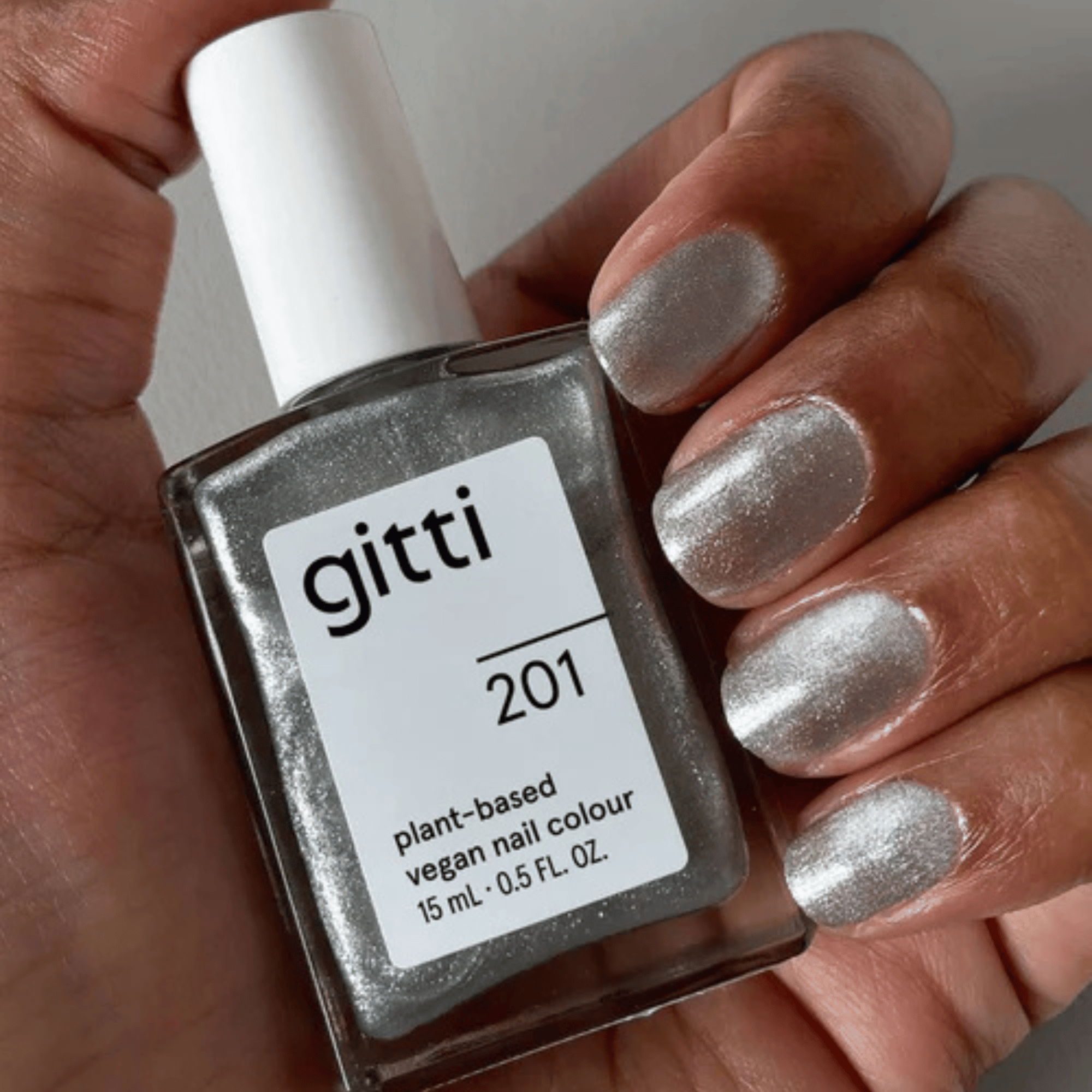 gitti no. 201 Silver Lining Nail Polish (15 ml) #10091048 – Smallflower