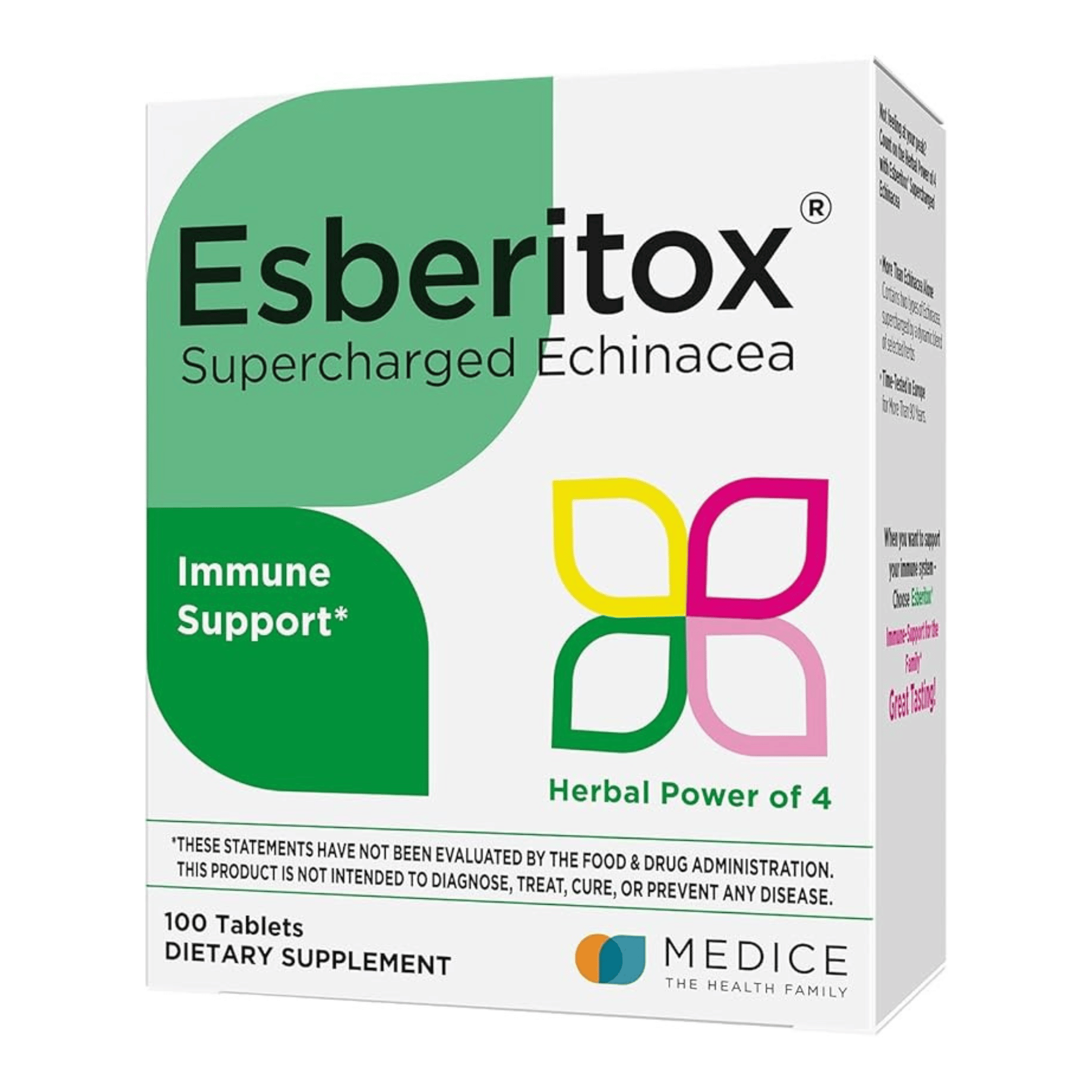 Medice Esberitox Supercharged Echinacea Immune Support (100 ct) #10090 ...
