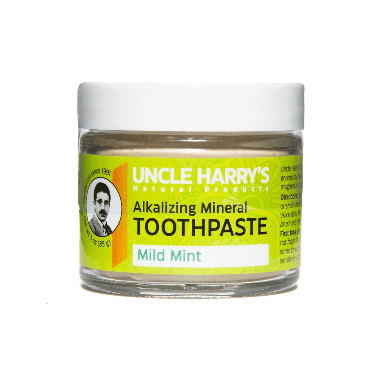 Uncle Harry's Natural Products Mild Mint Toothpaste (3 oz) – Smallflower