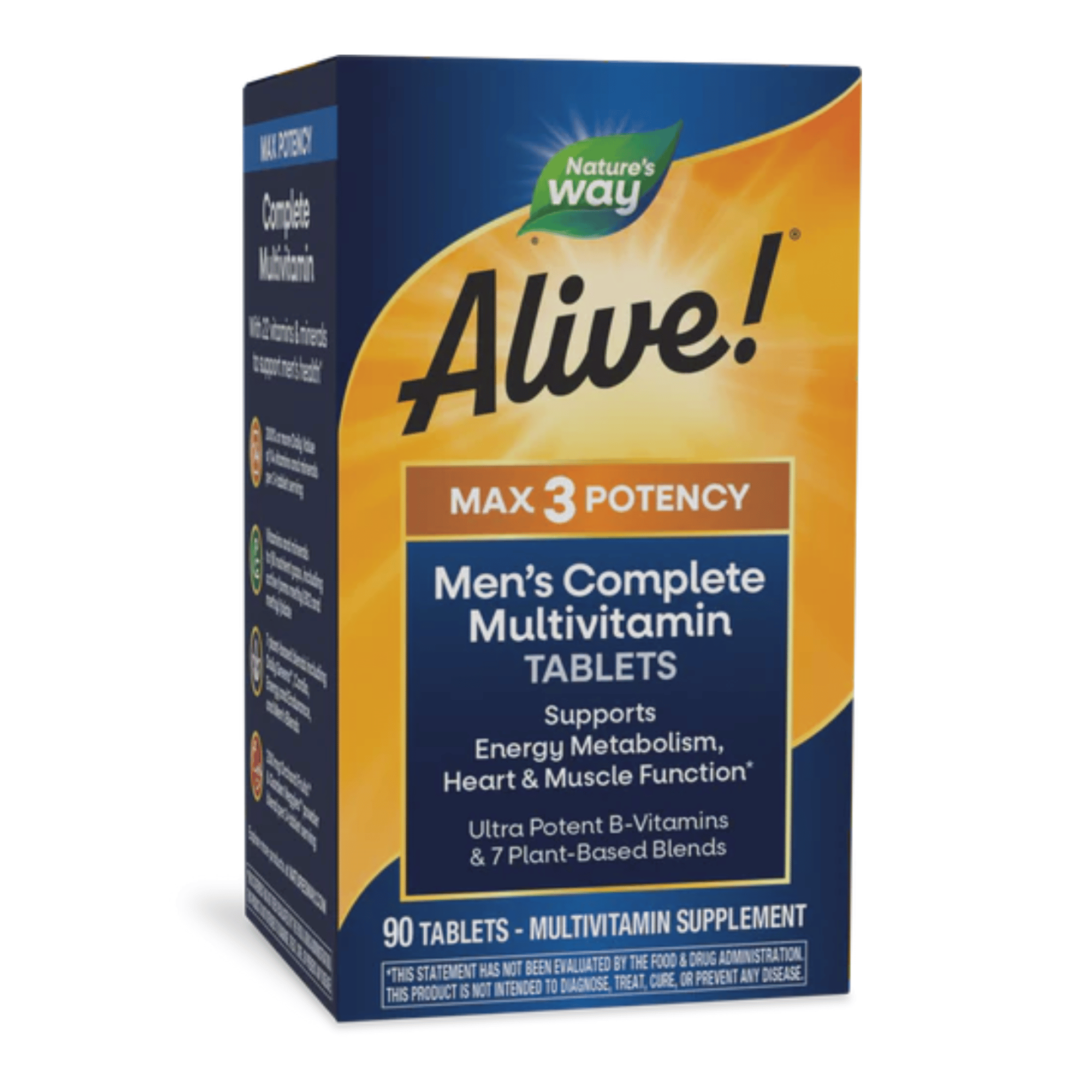Nature's Way Alive! Max3 Potency Men's Complete Multivitamin (90 count ...