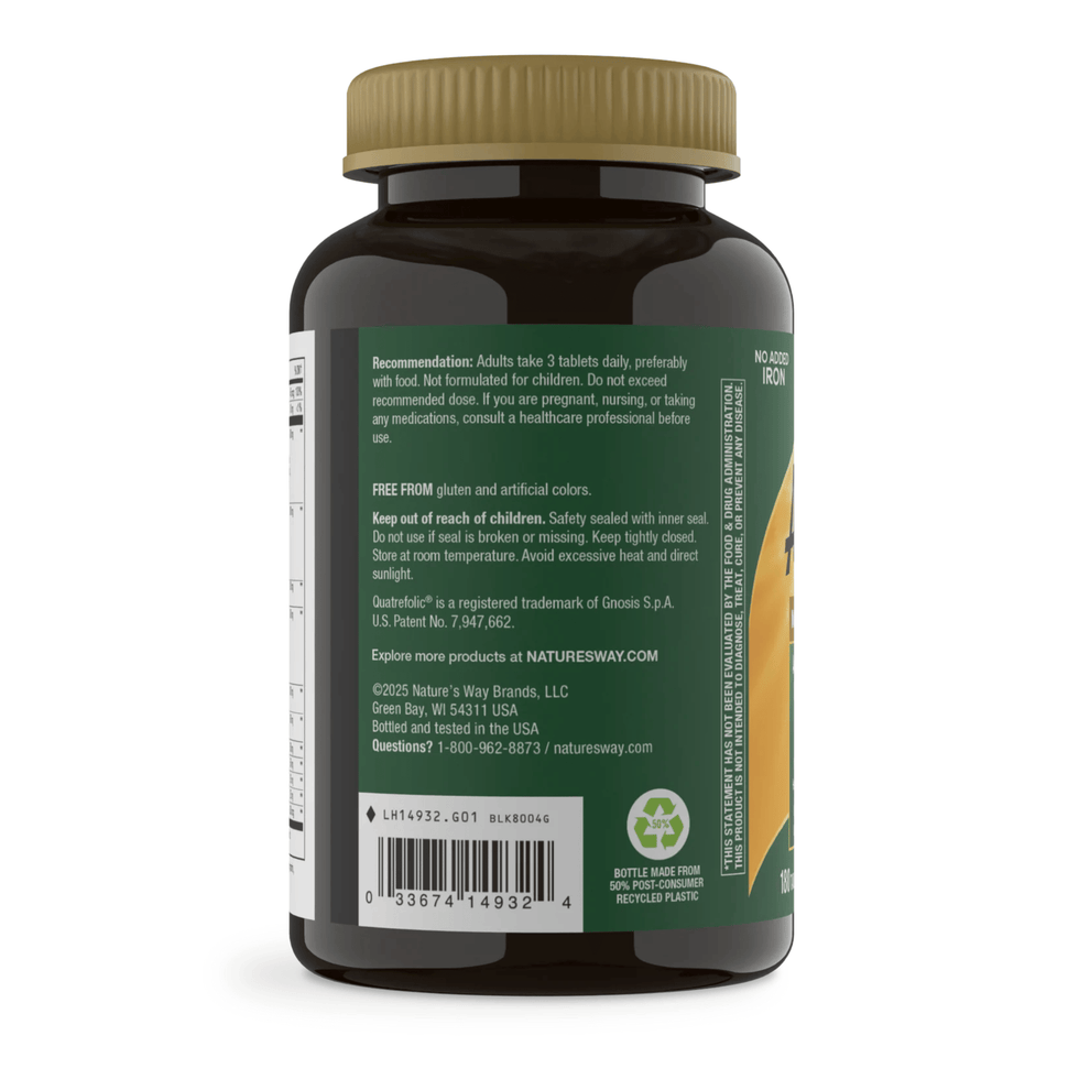 Nature's Way Alive! Max3 Potency Adult Complete Multivitamin - No Adde ...