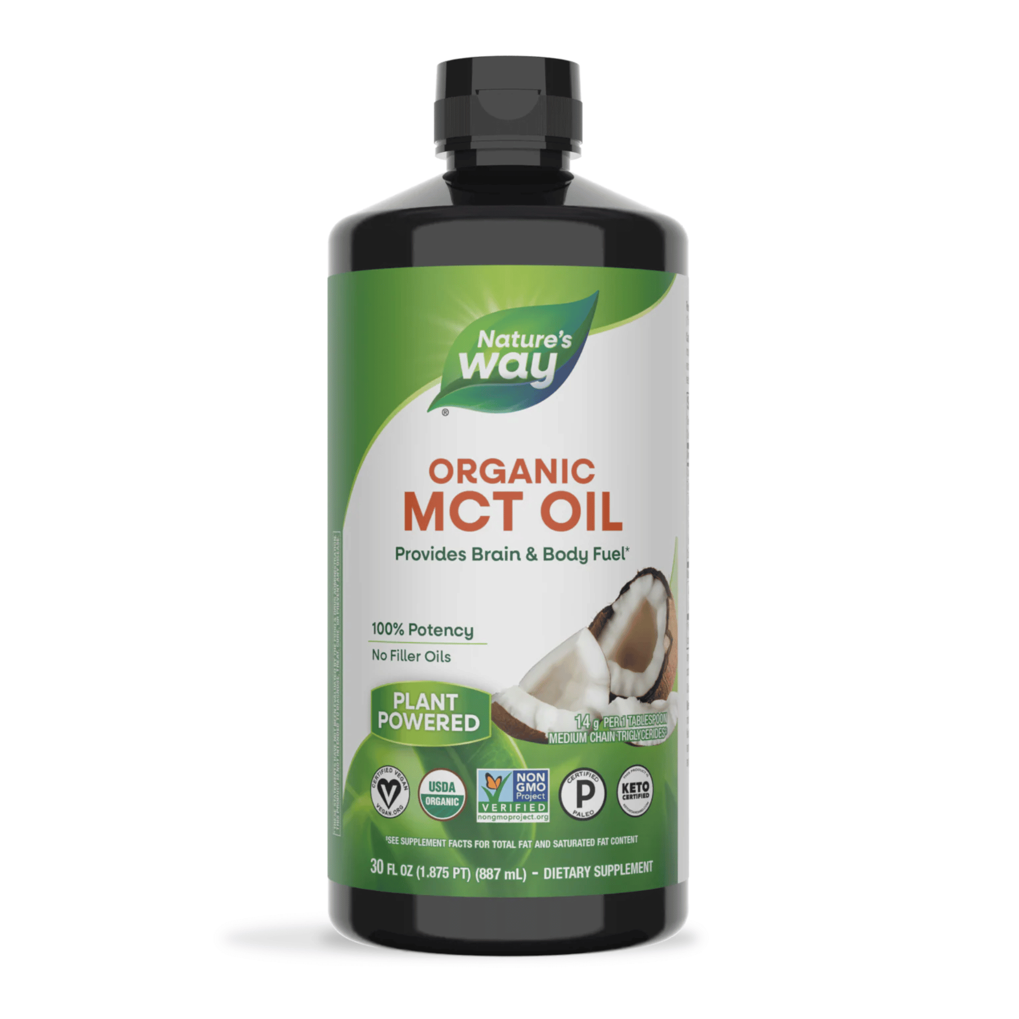 Nature's Way 100% Organic MCT Oil (30 oz) #10090804 – Smallflower