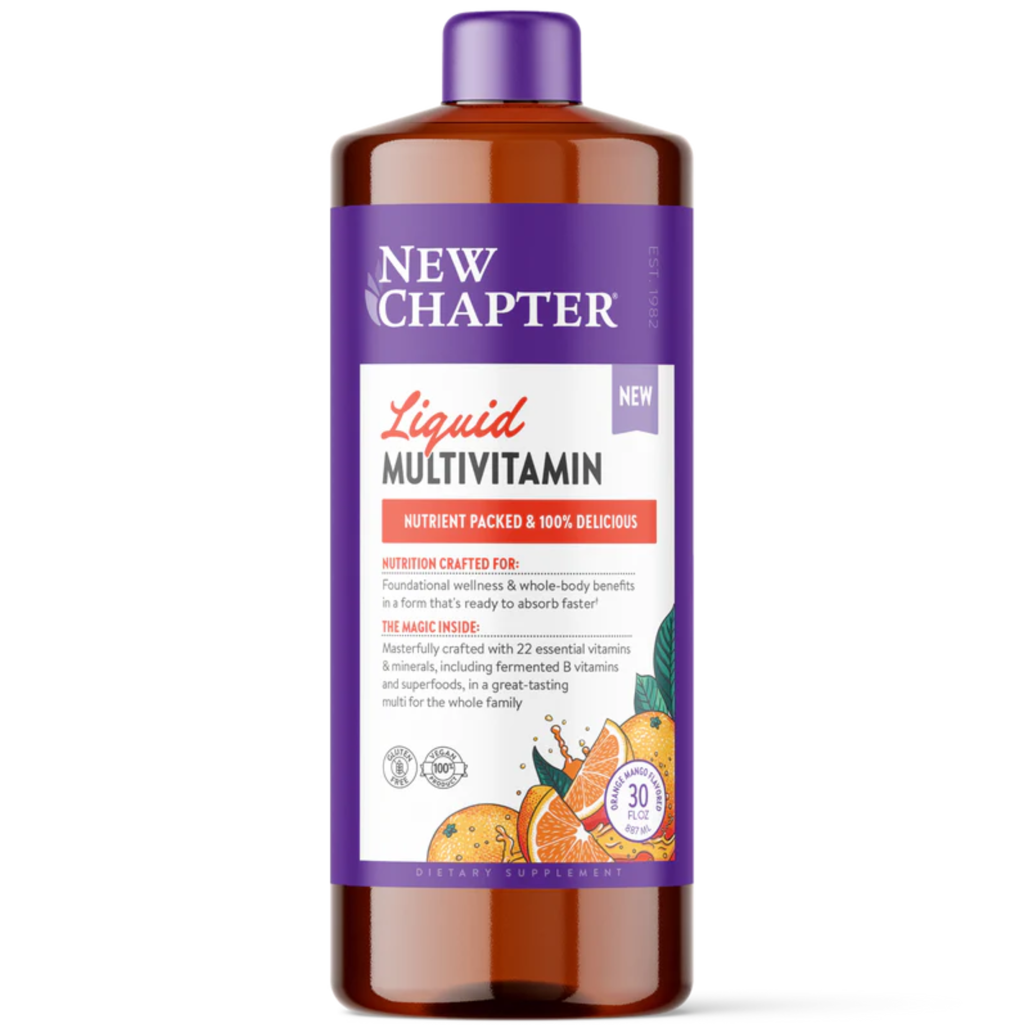 New Chapter Orange Mango Liquid Multivitamin (30 oz) #10089698 ...