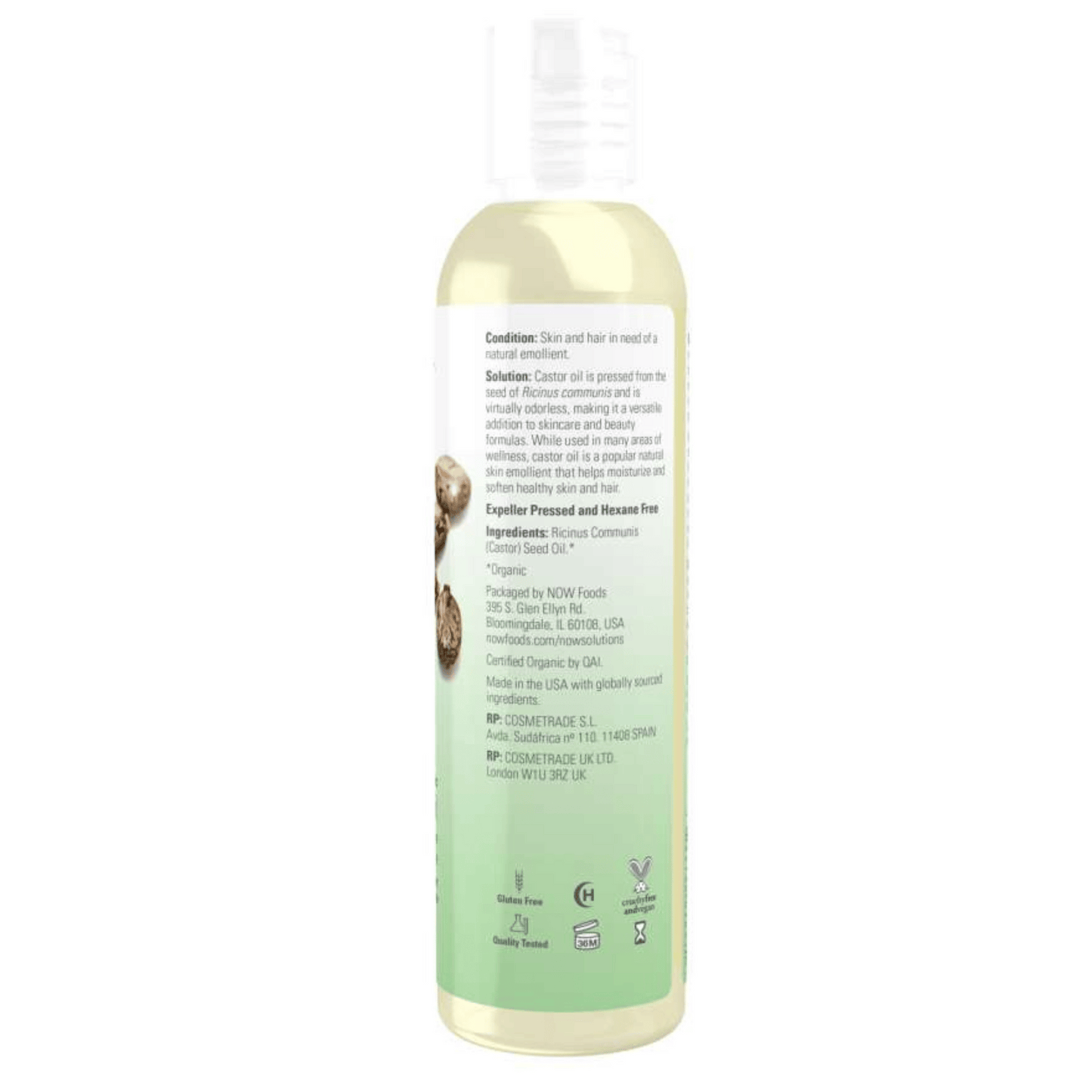 NOW Organic Castor Oil (8 oz) #10087202 – Smallflower