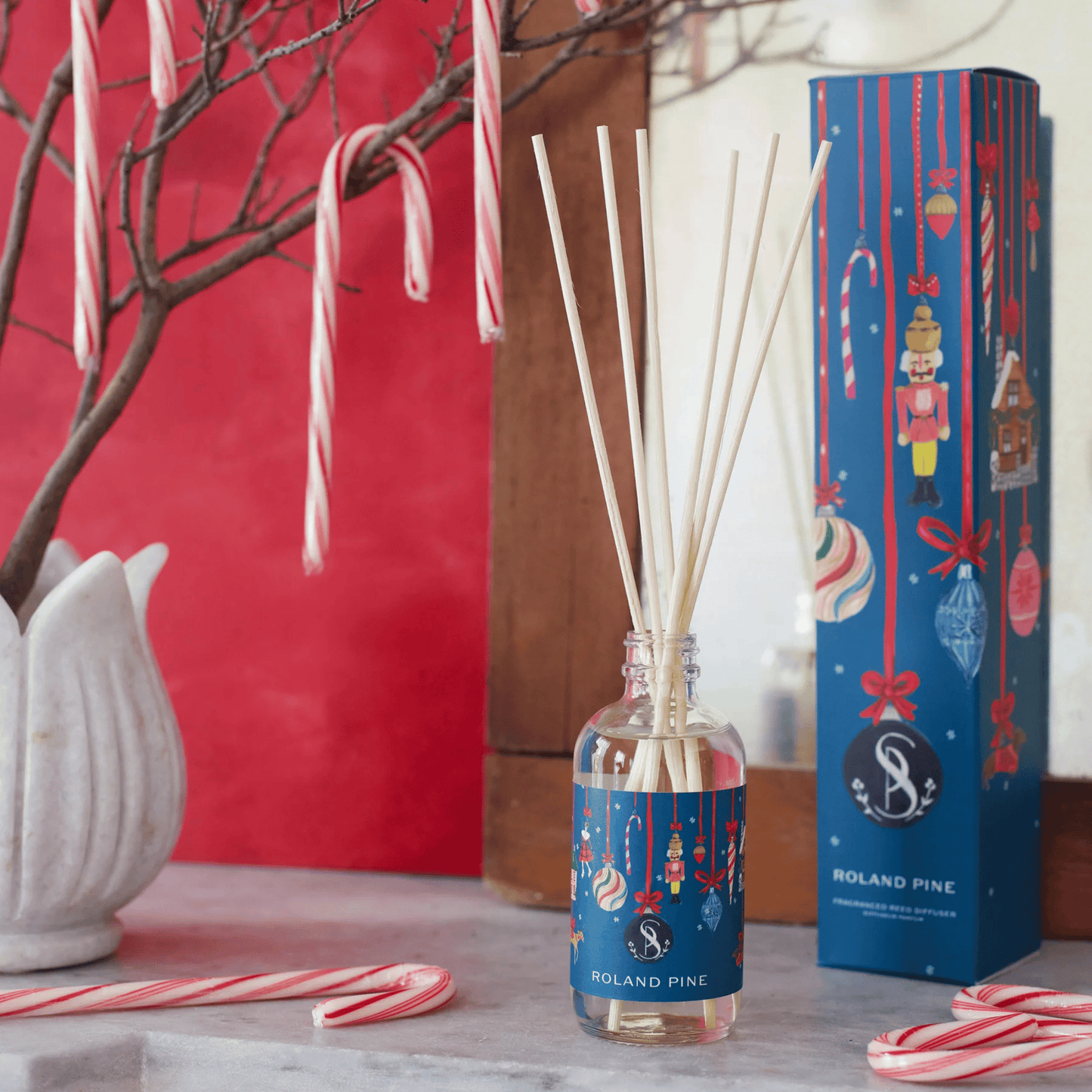 Soap & Paper Factory Home for the Holidays Roland Pine Reed Diffuser ...