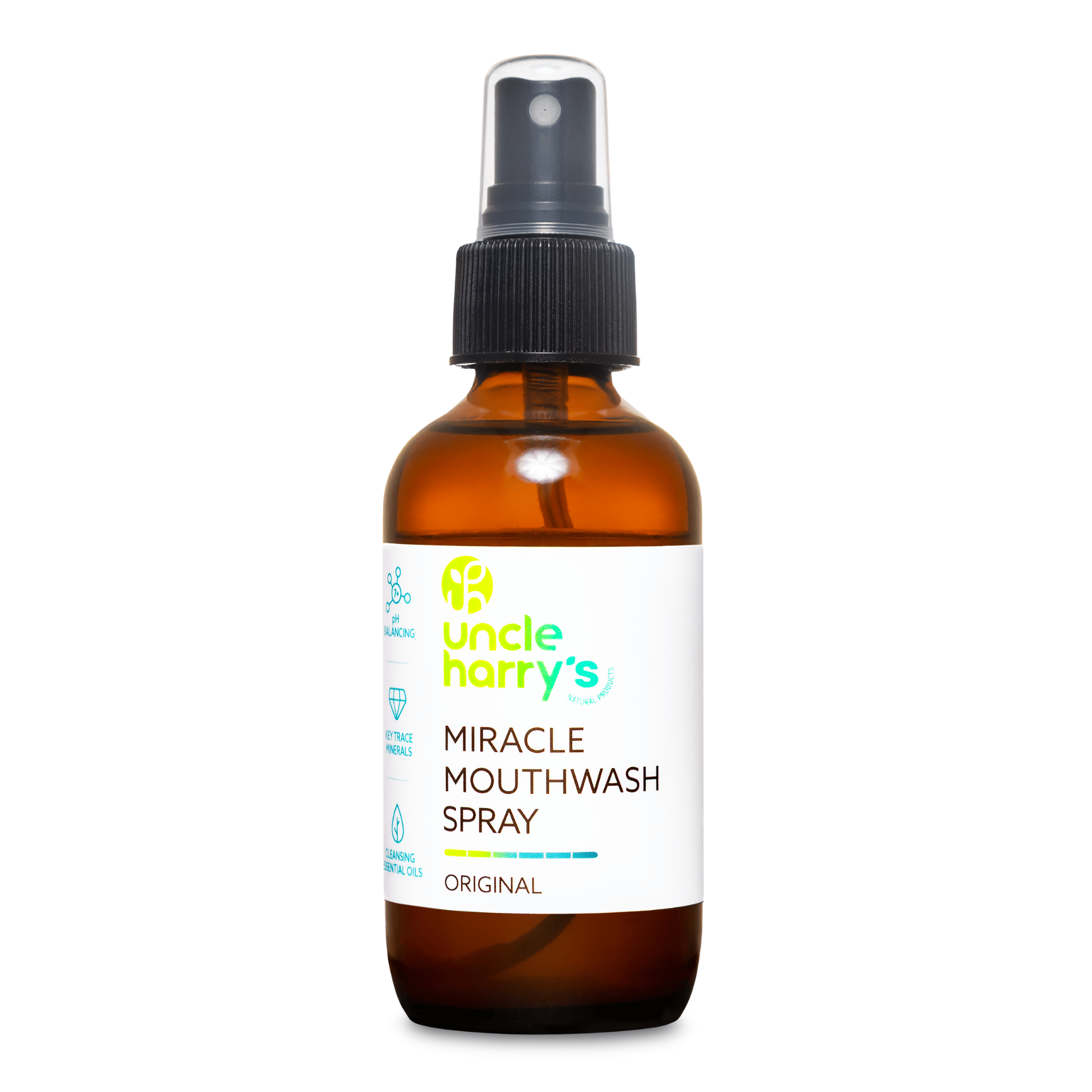 Uncle Harry's Natural Products Miracle Mouthwash Spray (4 fl oz ...