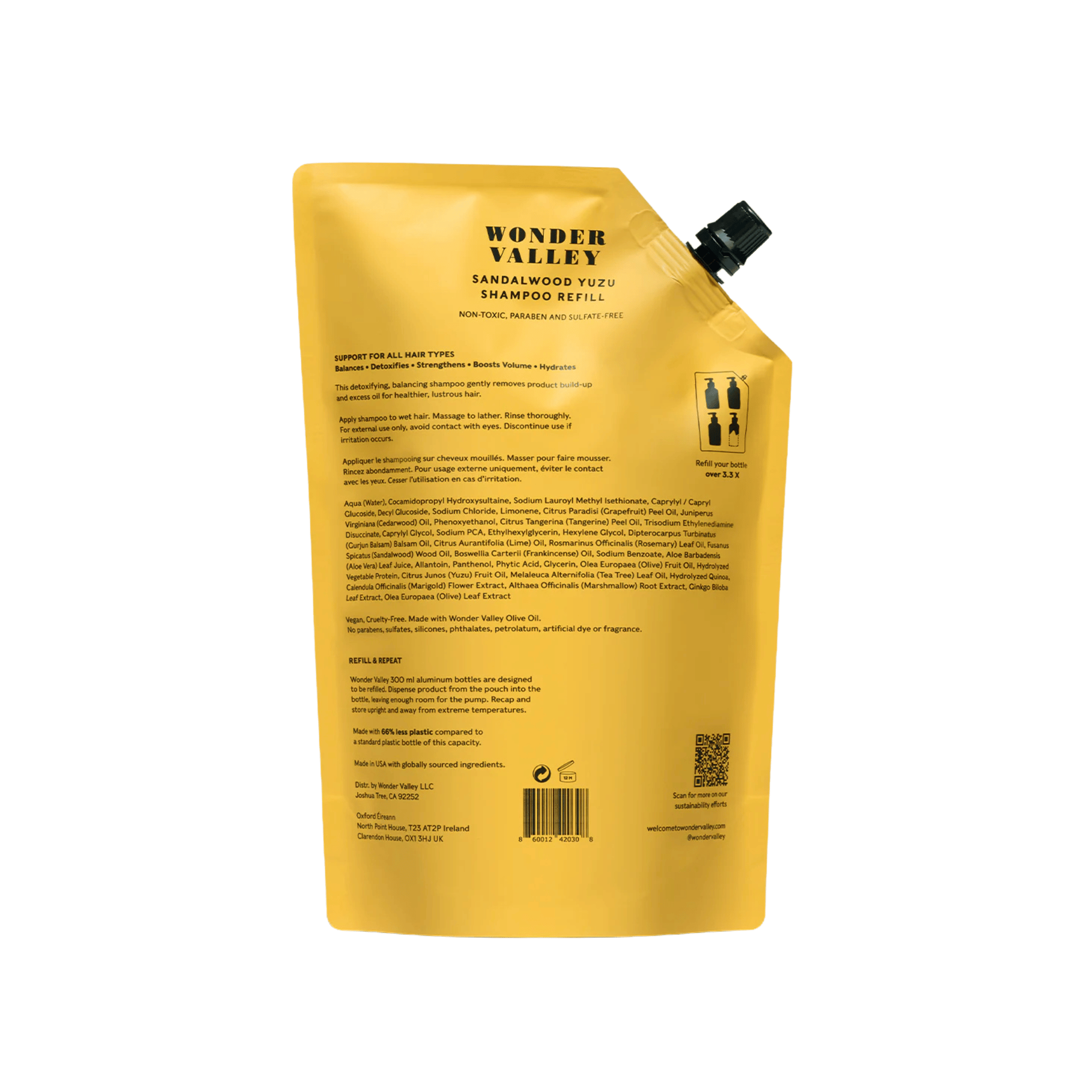 Wonder Valley Sandalwood Yuzu Shampoo Refill (1000 ml) #10090991 ...