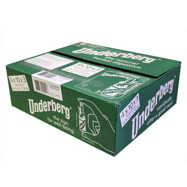 Underberg Full Case of Underberg 3 Packs (120 total) (120 count ...
