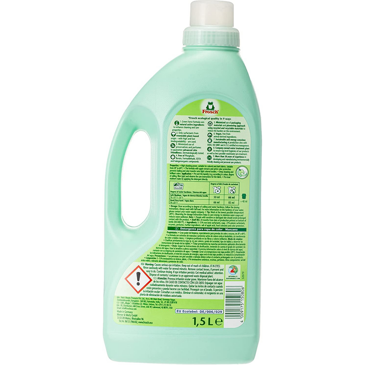 Frosch Apple Scented Color Laundry Detergent (1.5 L) – Smallflower