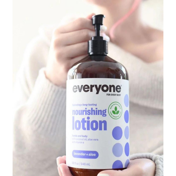 EO Everyone 3-in-1 Lavender + Aloe Lotion (32 fl oz) – Smallflower