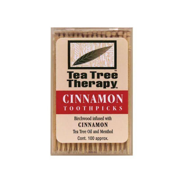 Tea Tree Therapy Cinnamon Toothpicks (100 count) – Smallflower