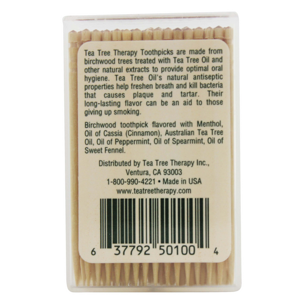 Tea Tree Therapy Mint Toothpicks (100 count) – Smallflower
