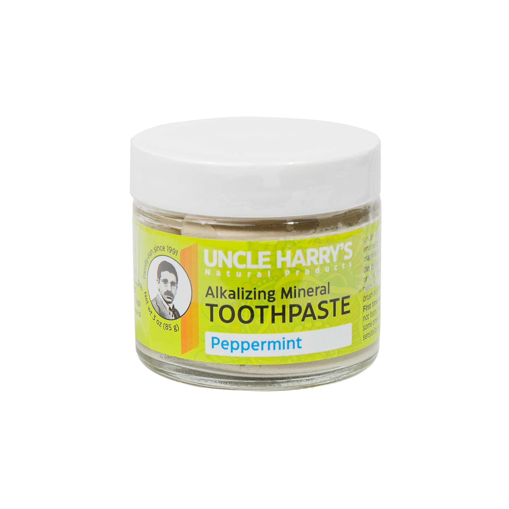 Uncle Harry's Peppermint Toothpaste | 3 oz | Smallflower