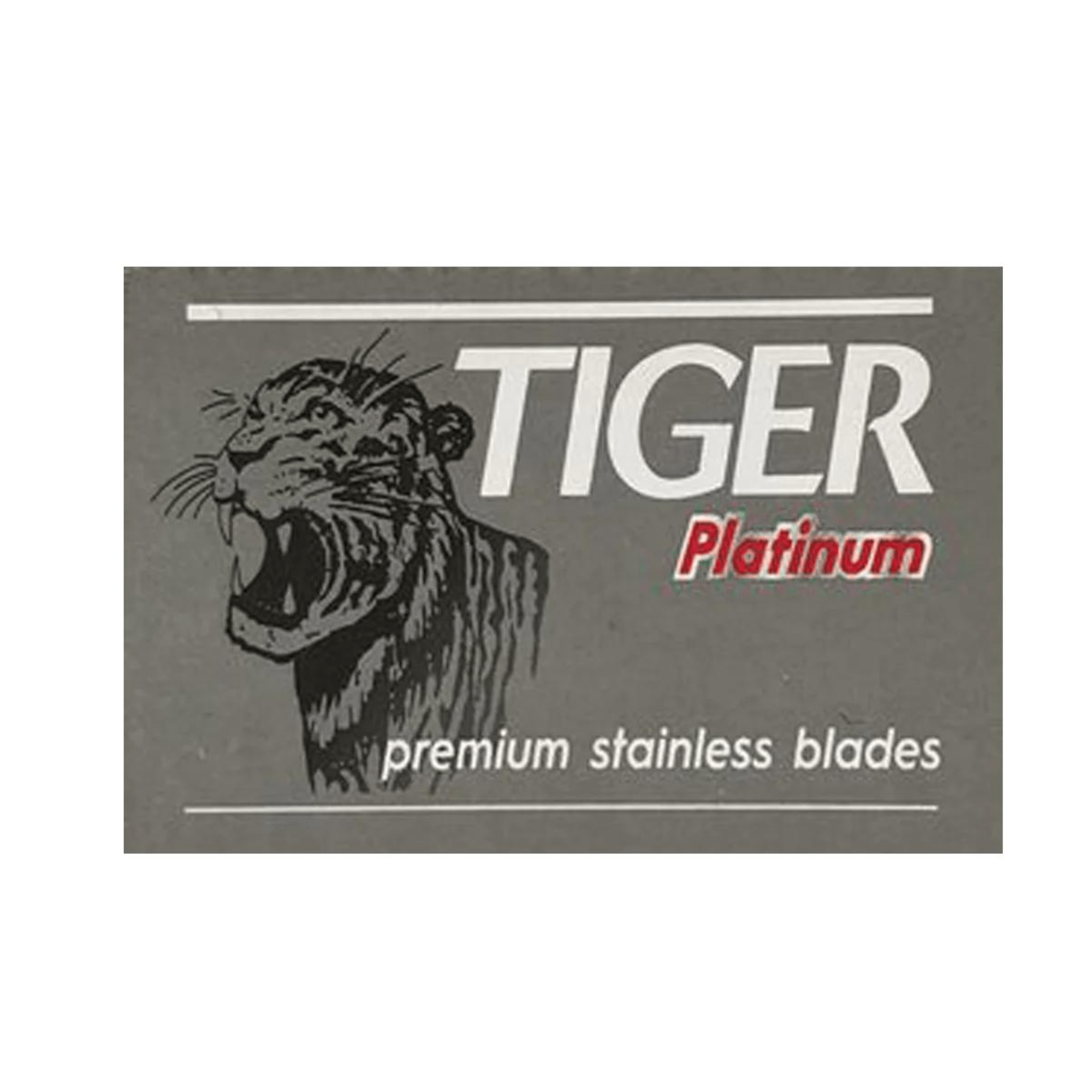 Tiger Platinum Premium Stainless Steel DE Razor Blade (5 count) #10086 ...